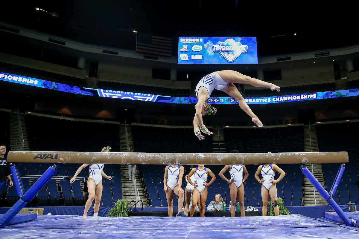 Gymnastics SEC Championships Practice Photo Gallery – UK Athletics